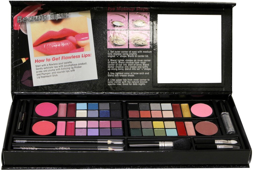 Amazon.com : The Color Workshop Supreme Beauty Compact 52 Piece make up ...