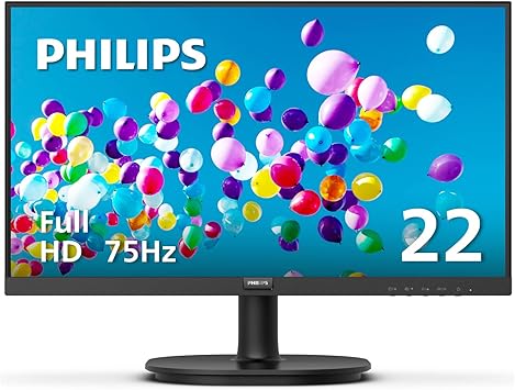 Amazon.com: PHILIPS 22 inch Class Thin Full HD (1920 x 1080) 75Hz ...
