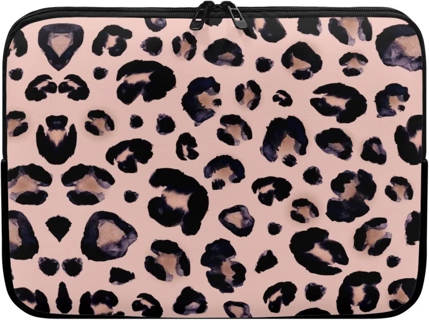 Amazon.com: Suhoaziia Womens Pink Leopard Laptop Bags Sleeve, 10-17 ...