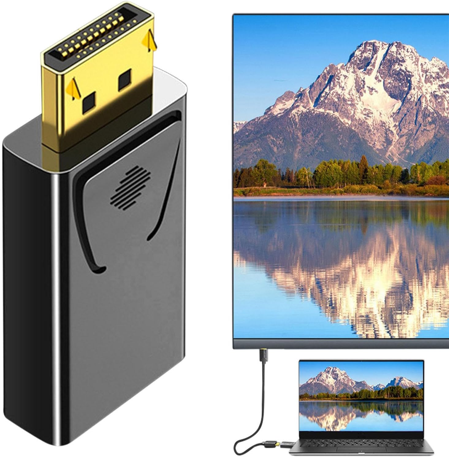 DP to HD Adapter,4K60hz USB to HD Adapter with DisplayPort | USB to HD ...