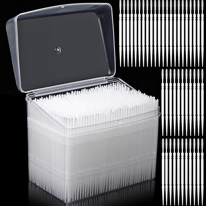 Amazon.com: JiaUfmi 1100Pcs Dental Picks Plastic Toothpick Oral Hygiene ...