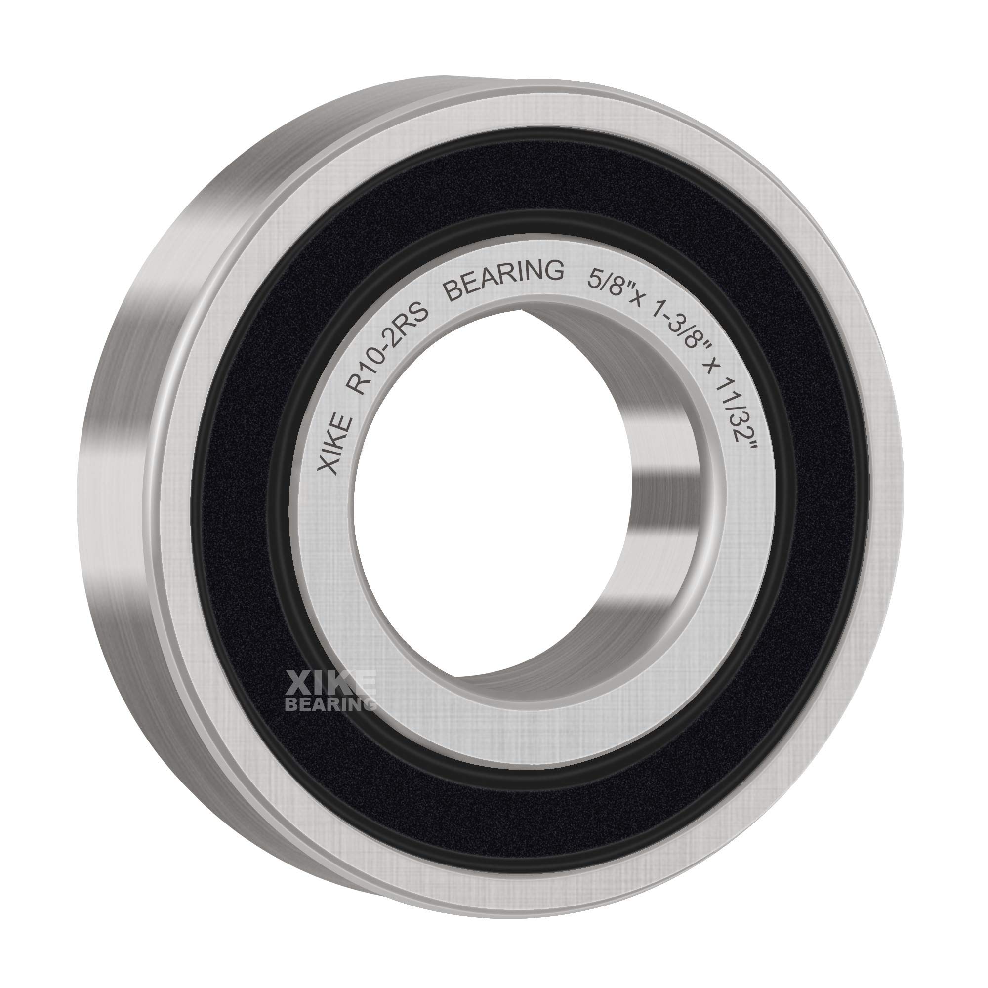 Snapklik.com : XiKe R10-2RS Double Rubber Seal Bearings 5/8 X 1-3/8 X 11/32