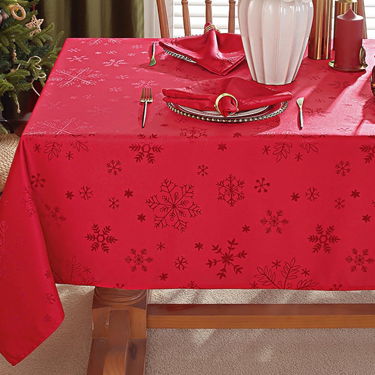 Amazon.com: MATIRUG Christmas Tablecloth Rectangle 52x70 Inch ...