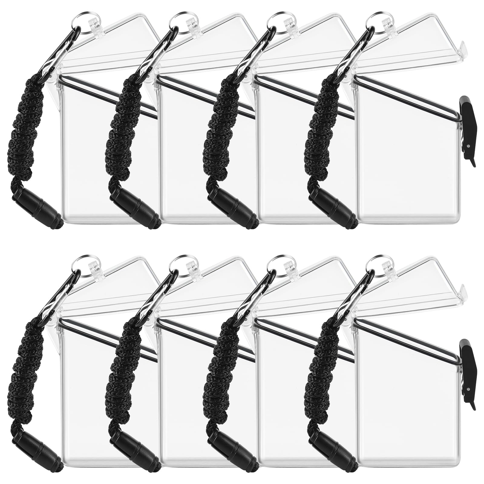 Amazon.com : 8 Pack Waterproof ID Card Badge Holder Case Clear ID ...