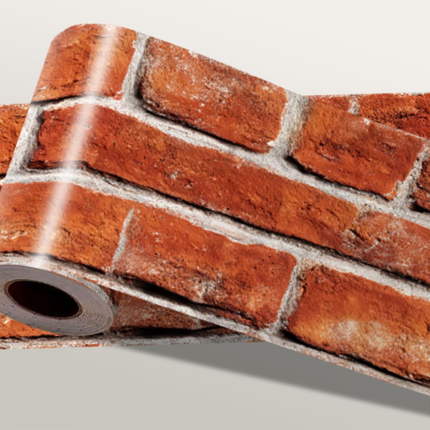 IOHEFY Brick Wallpaper Border 196x4 Inch Red Trim Peel and Stick Brick ...