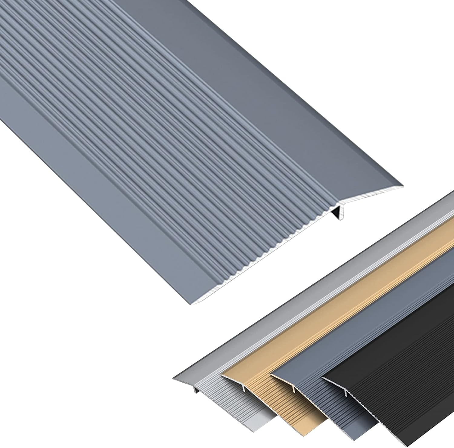 Metal Floor Transition Strip Wood to Tile, Extra Wide 10cm Doorway ...