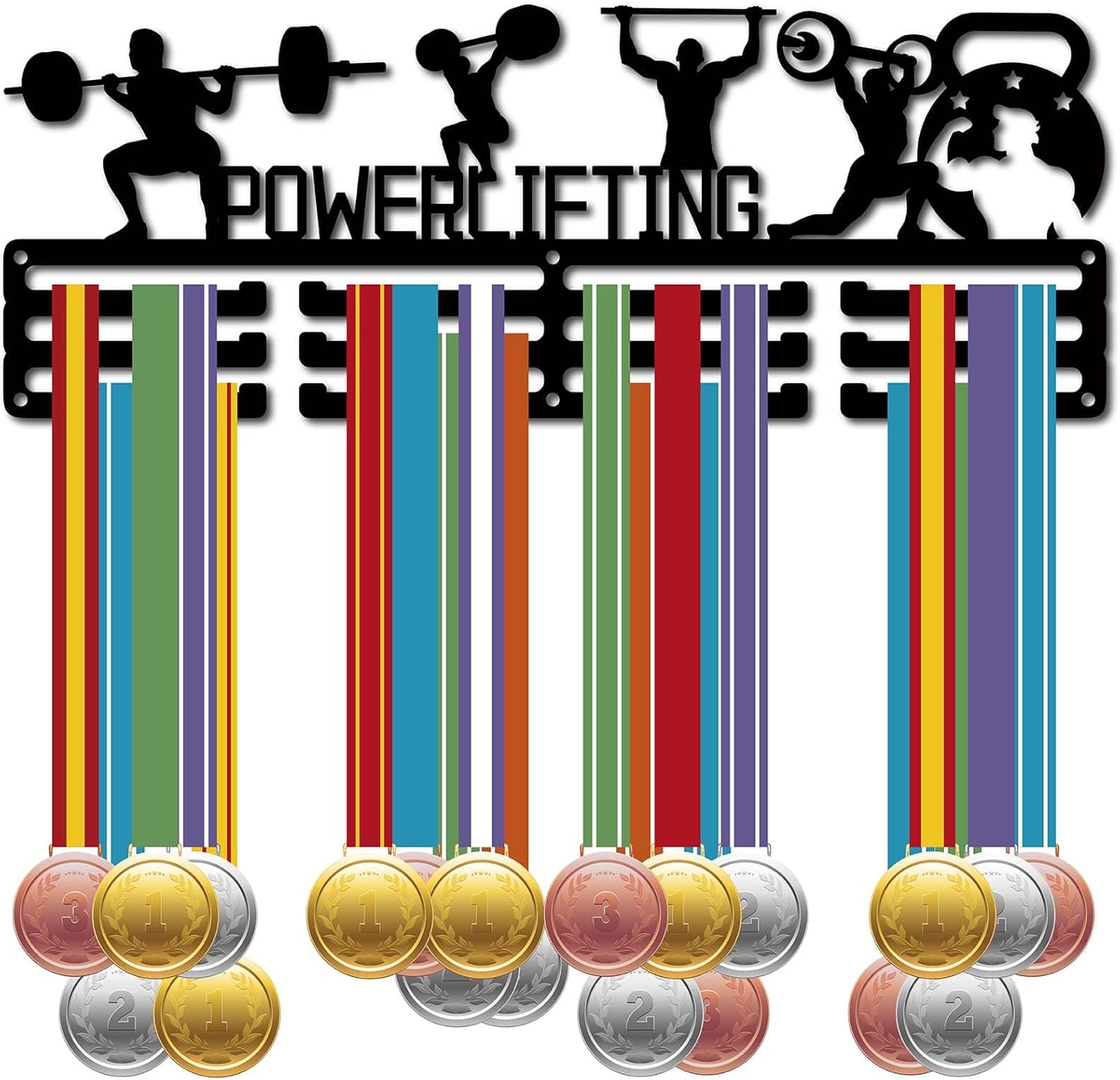 Amazon.com: CREATCABIN Powerlifting Medal Hanger Display Sports Medal ...