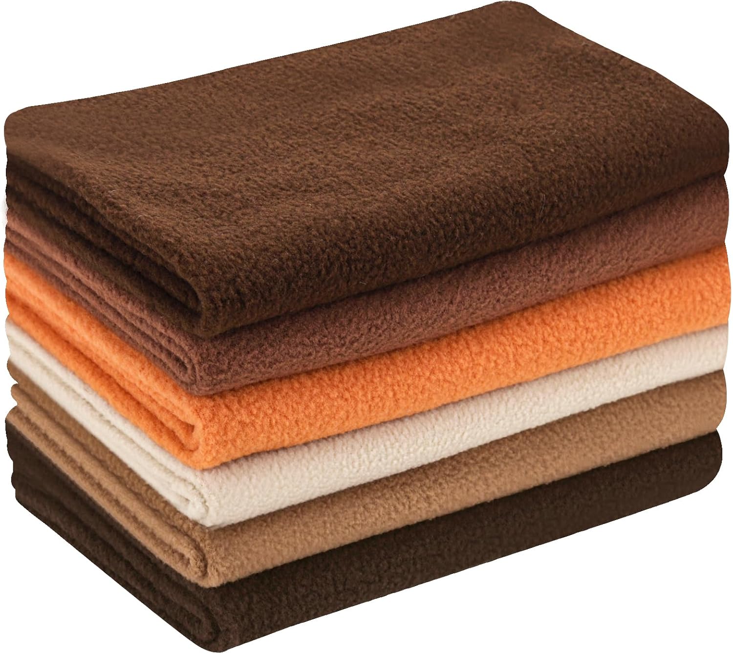 Amazon.com: 6 PCS 20''x20'' Knitted Polar Fleece Fabric, Anti Pill ...