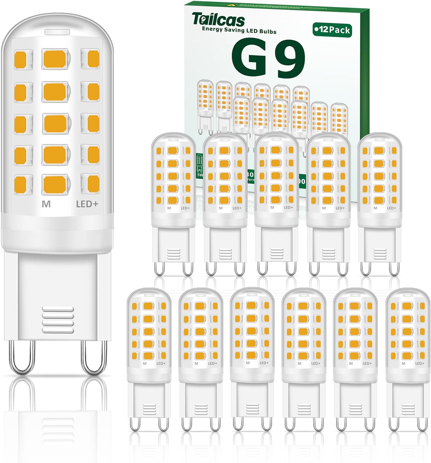 FANTICDE-G9 LED Bulbs Warm White - 5W LED G9 Bulb,Equivalent to 50W G9 ...
