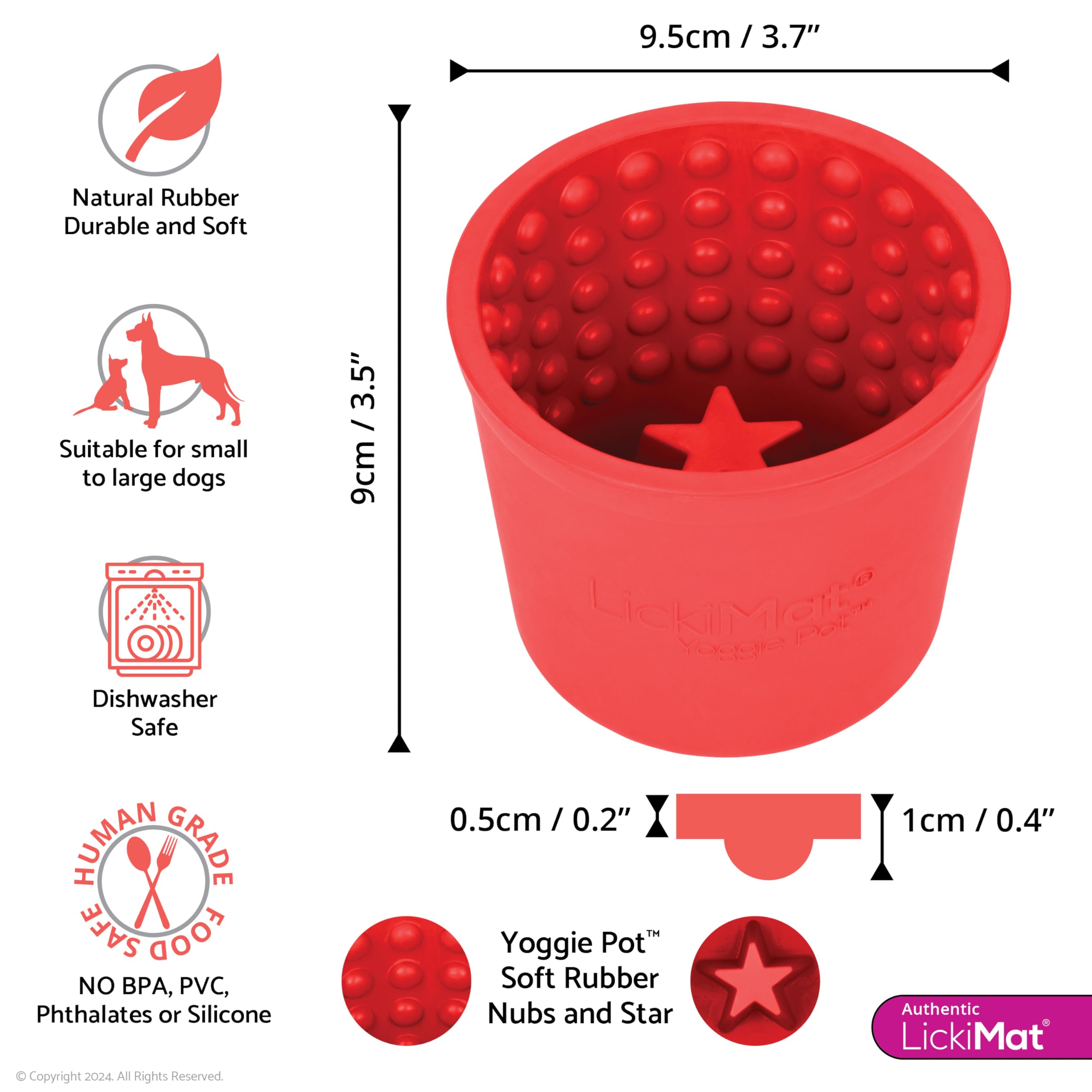 Snapklik.com : LICKIMAT Yoggie Pot - Distraction, Fun And Enrichment