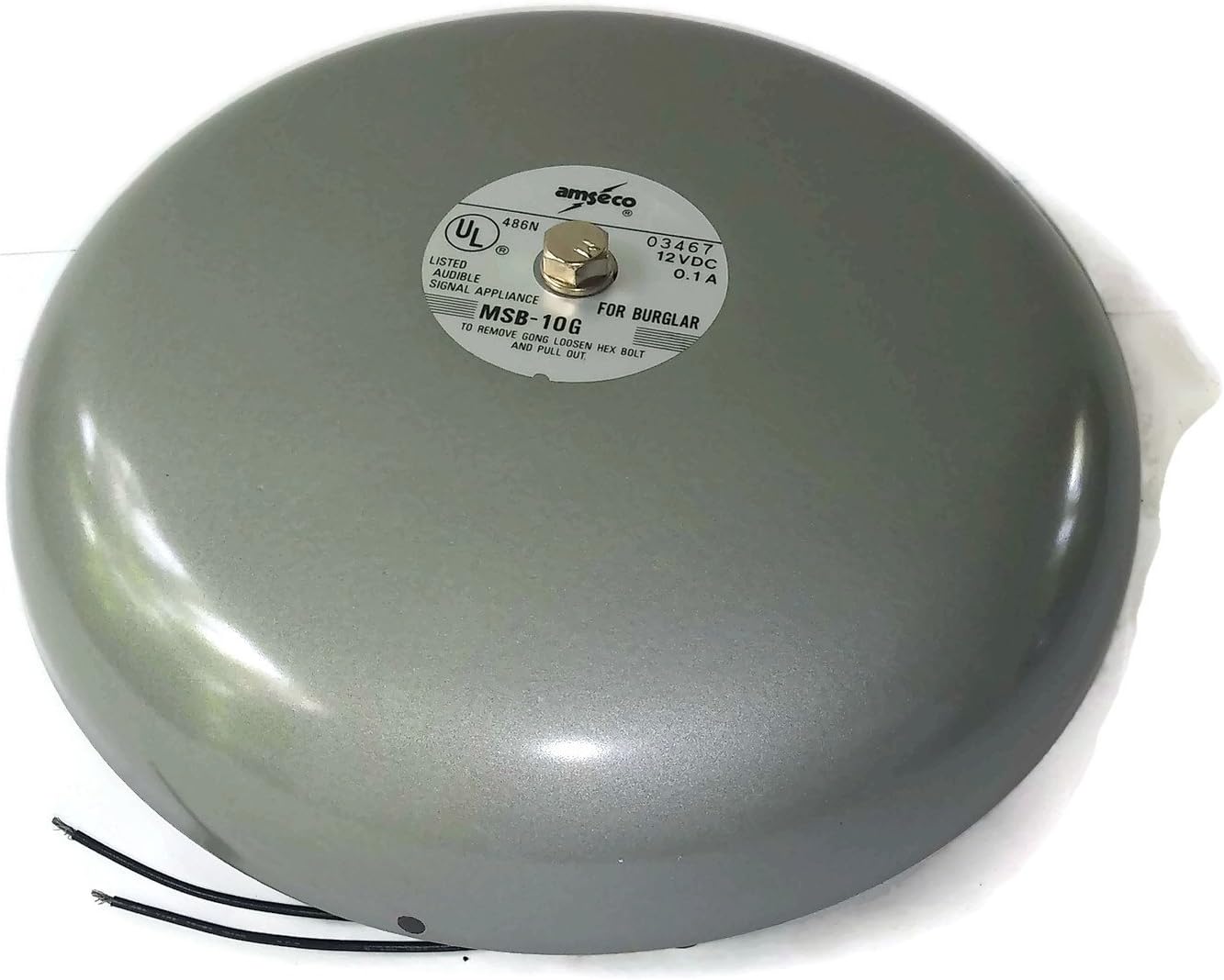 Amazon.com: MSB-10G Fire Alarm Bell 12V Amseco 10" : Home & Kitchen