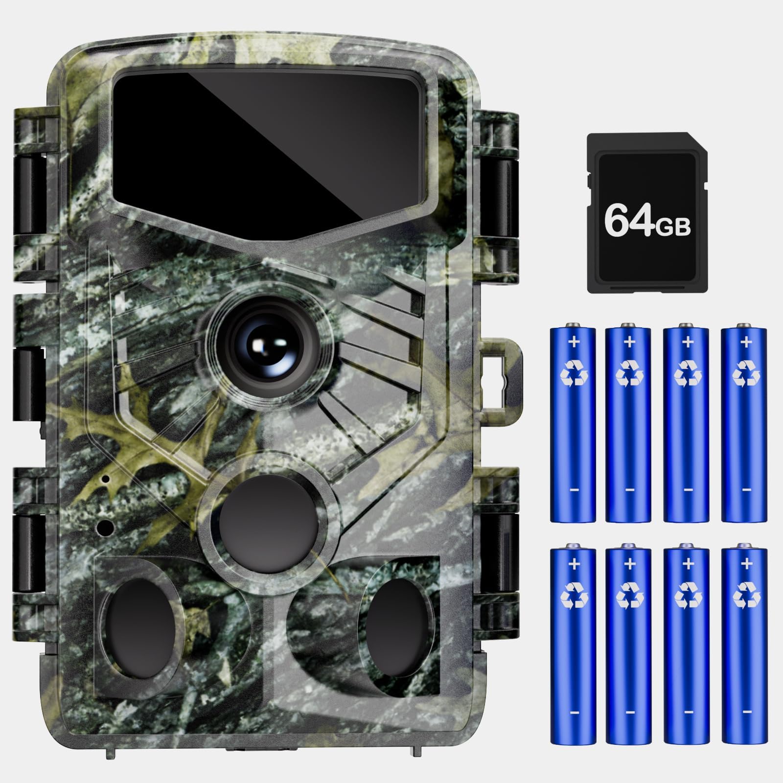 Amazon.com: KJK Trail Camera 130 Wide-Angle with No Glow Infrared LEDs ...