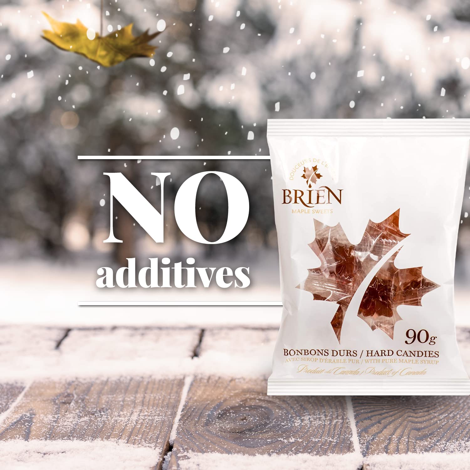 Brien Maple Candy Gotas de arce de caramelo duro Vegano, sin gluten, no ...