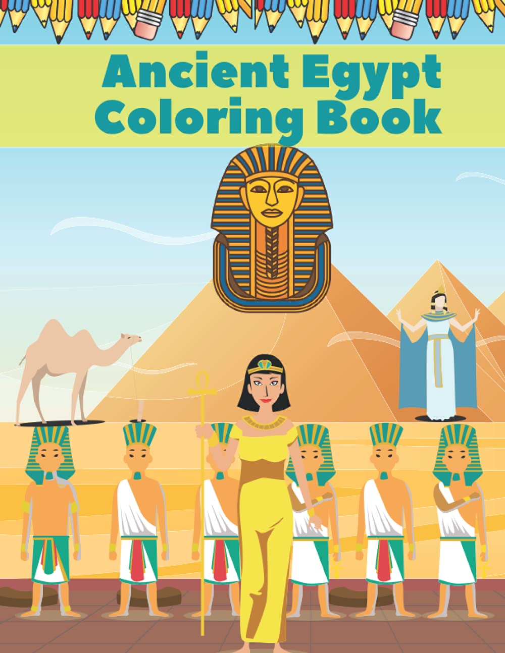 Ancient Egypt Coloring Book: Ancient Egyptian Activity Book For Kids ...
