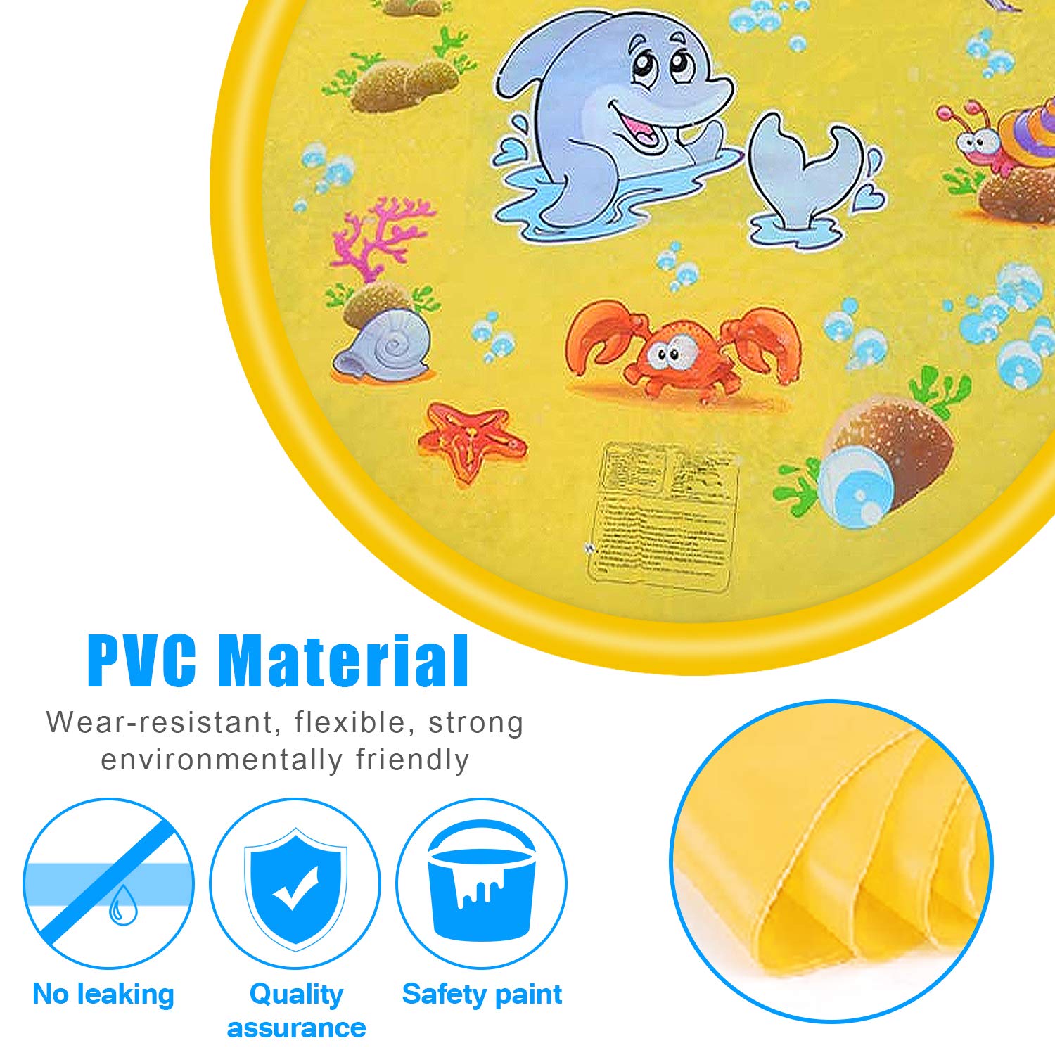 Snapklik.com : INFUN Outdoor Sprinkler Mat Summer Toys For Kids And ...