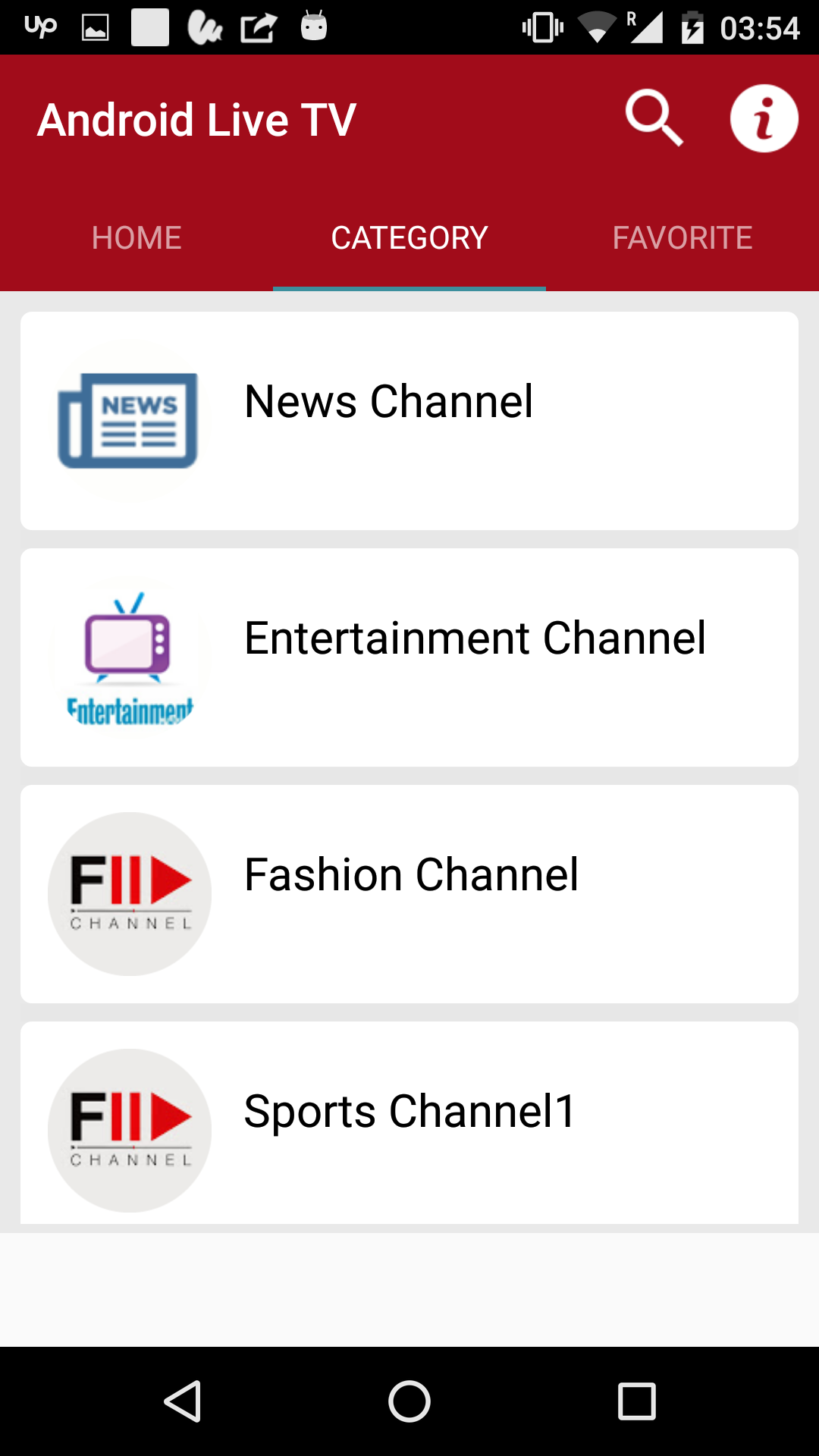Android Live TV - App on Amazon Appstore