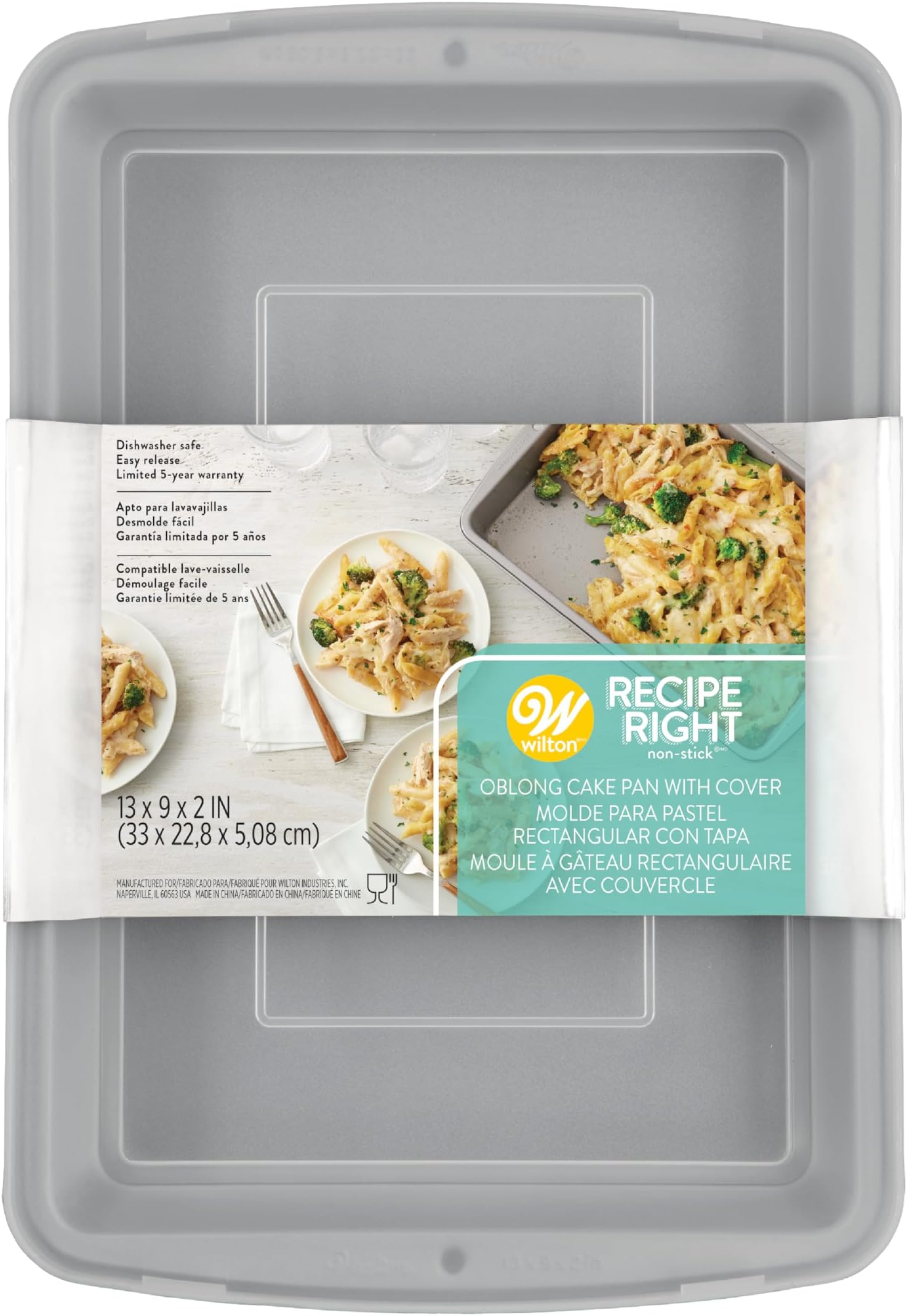 Amazon.com: Wilton Recipe Right Non-Stick Baking Pan with Lid, 9 x 13 ...
