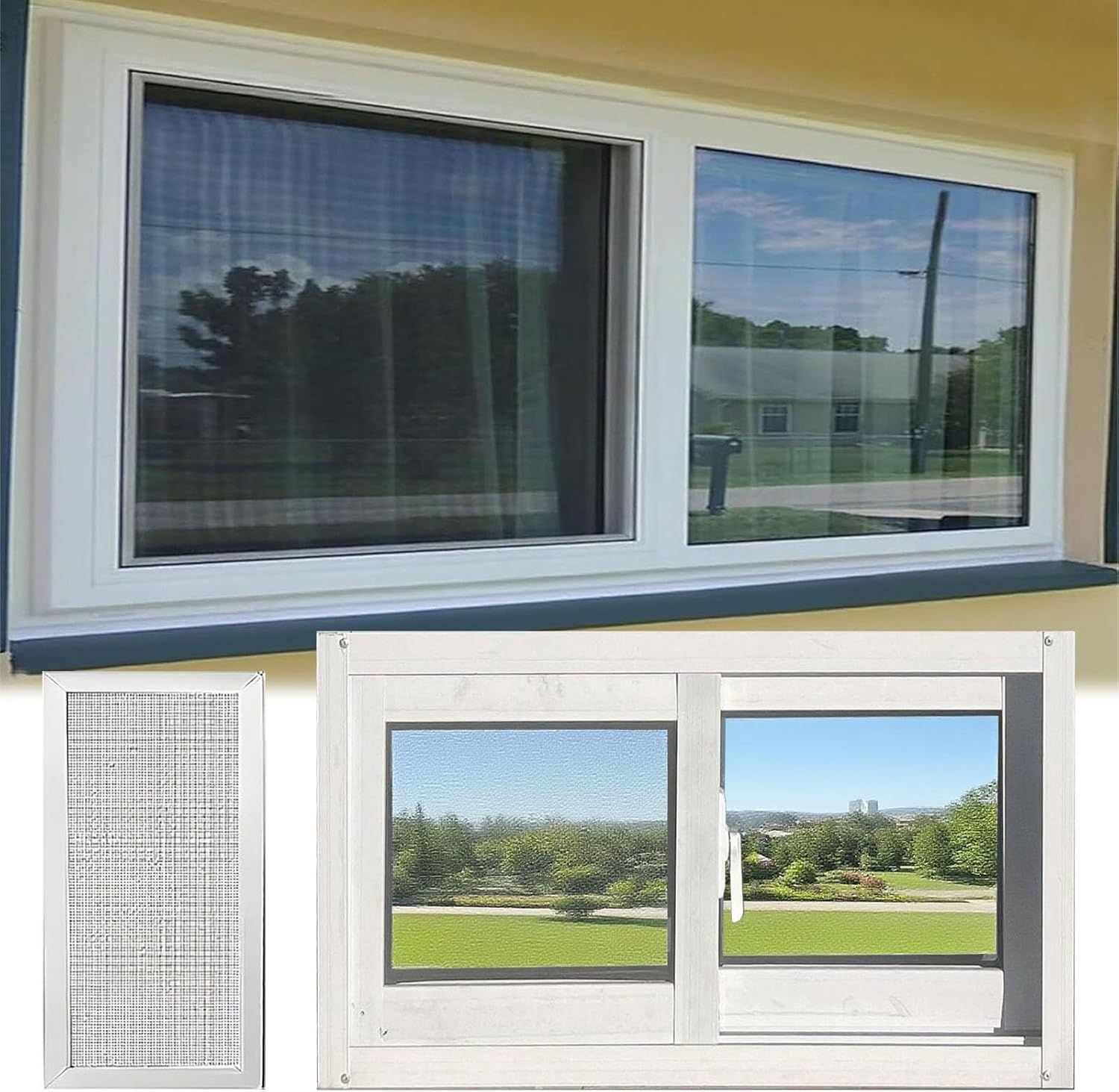 Basement Window, Bathroom Slider Window for Houses with Screen Ensure ...
