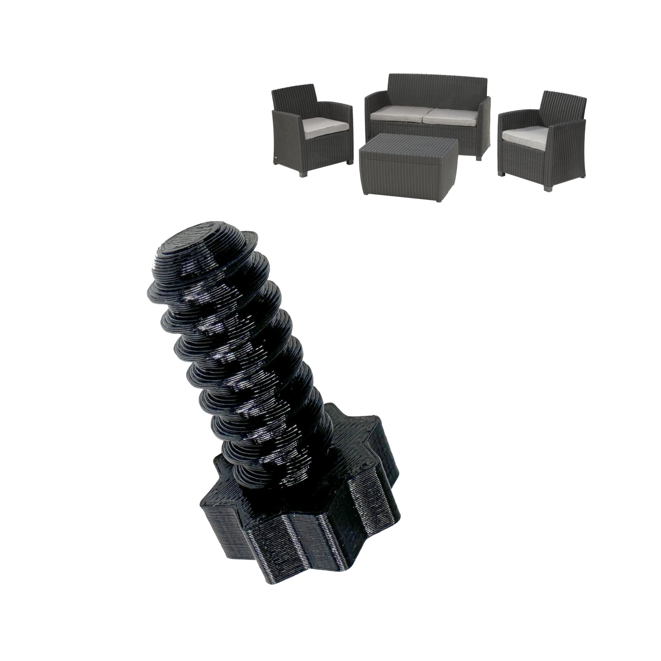 Replacement Bolt For Keter Allibert Mia Spare Parts Garden Furniture Plastic Sofa Chair : Amazon ...