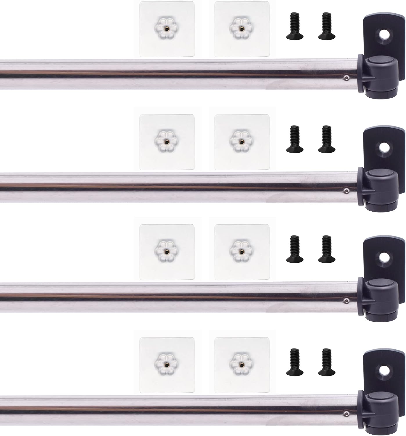 Amazon.com: YYST Type A 16" - 28" Self Adhesive Curtain Rod No Drilling ...