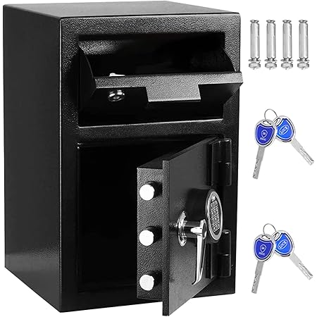 SentrySafe Depository Safe with Dual Key Lock, Steel Drop Slot Safe for ...