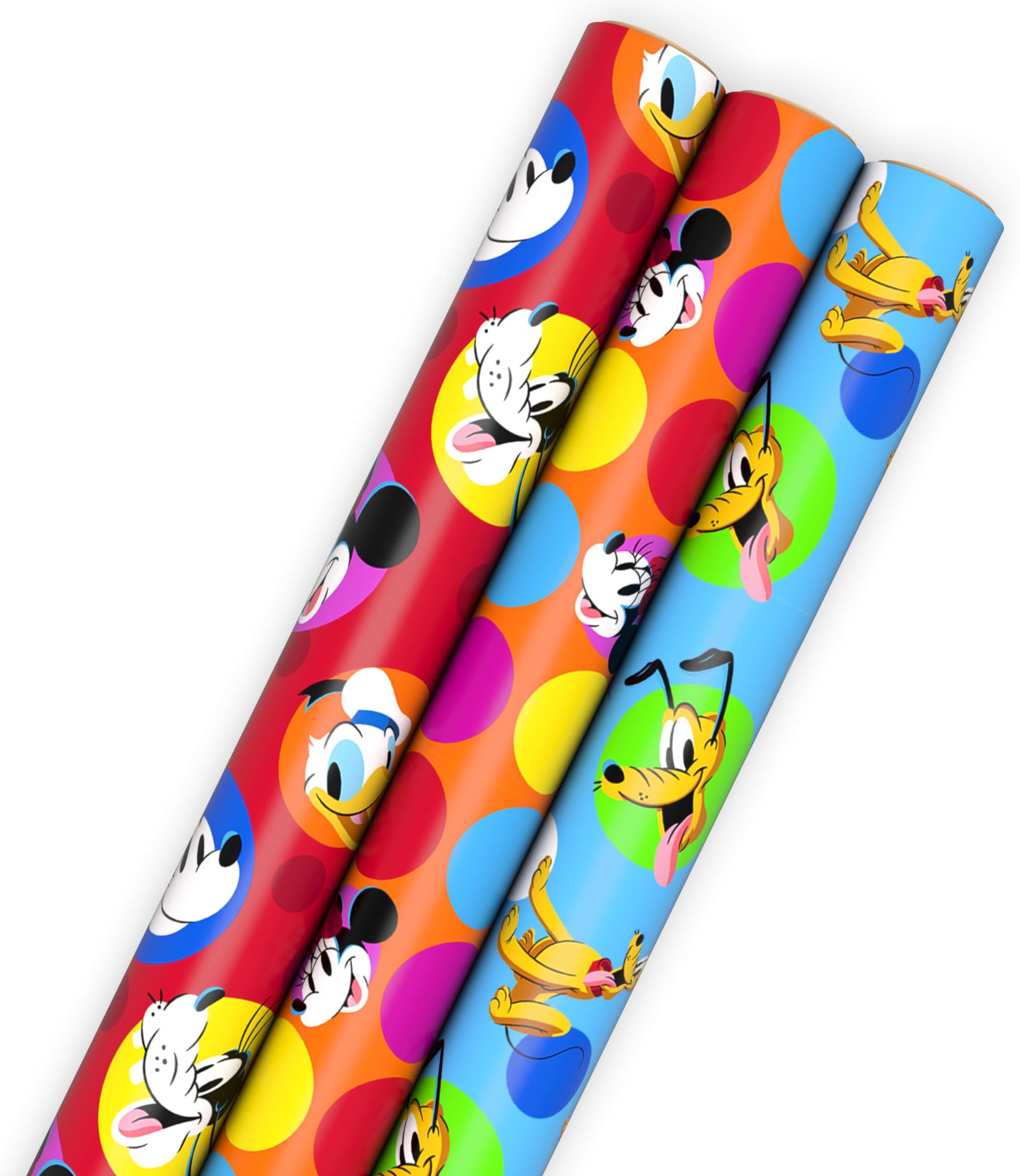 Amazon.com: Hallmark Disney Wrapping Paper Rolls for Kids Birthdays ...