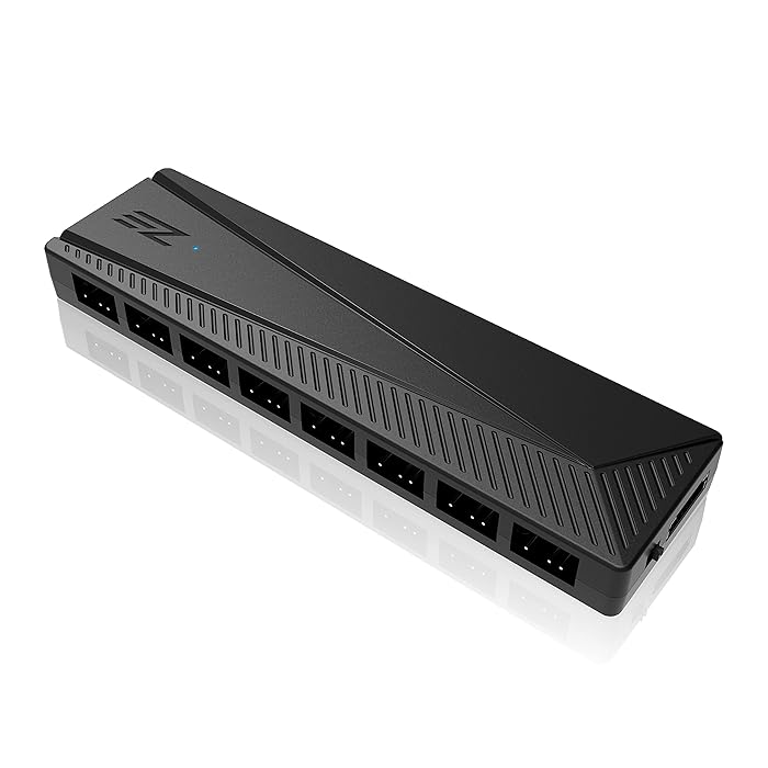 Buy EZDIY-FAB ARGB PWM Fan Hub for PC Case Fan, 8 PWM Ports+8 ARGB ...