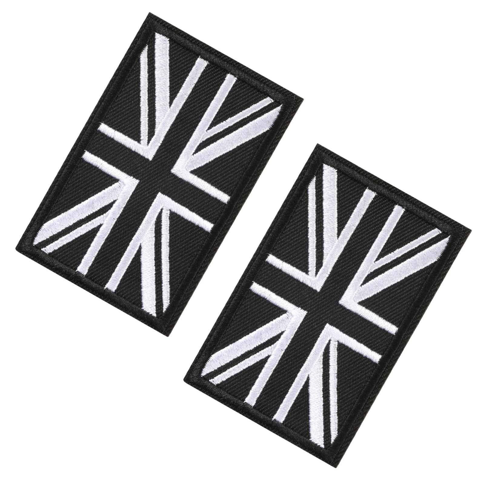 Union Jack Patch, 2pcs Sew On Badges for Backpacks Clothing Hook and ...