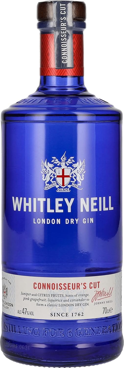 Whitley Neill CONNOISSEUR'S CUT London Dry Gin 47% Vol. 0,7l : Amazon ...