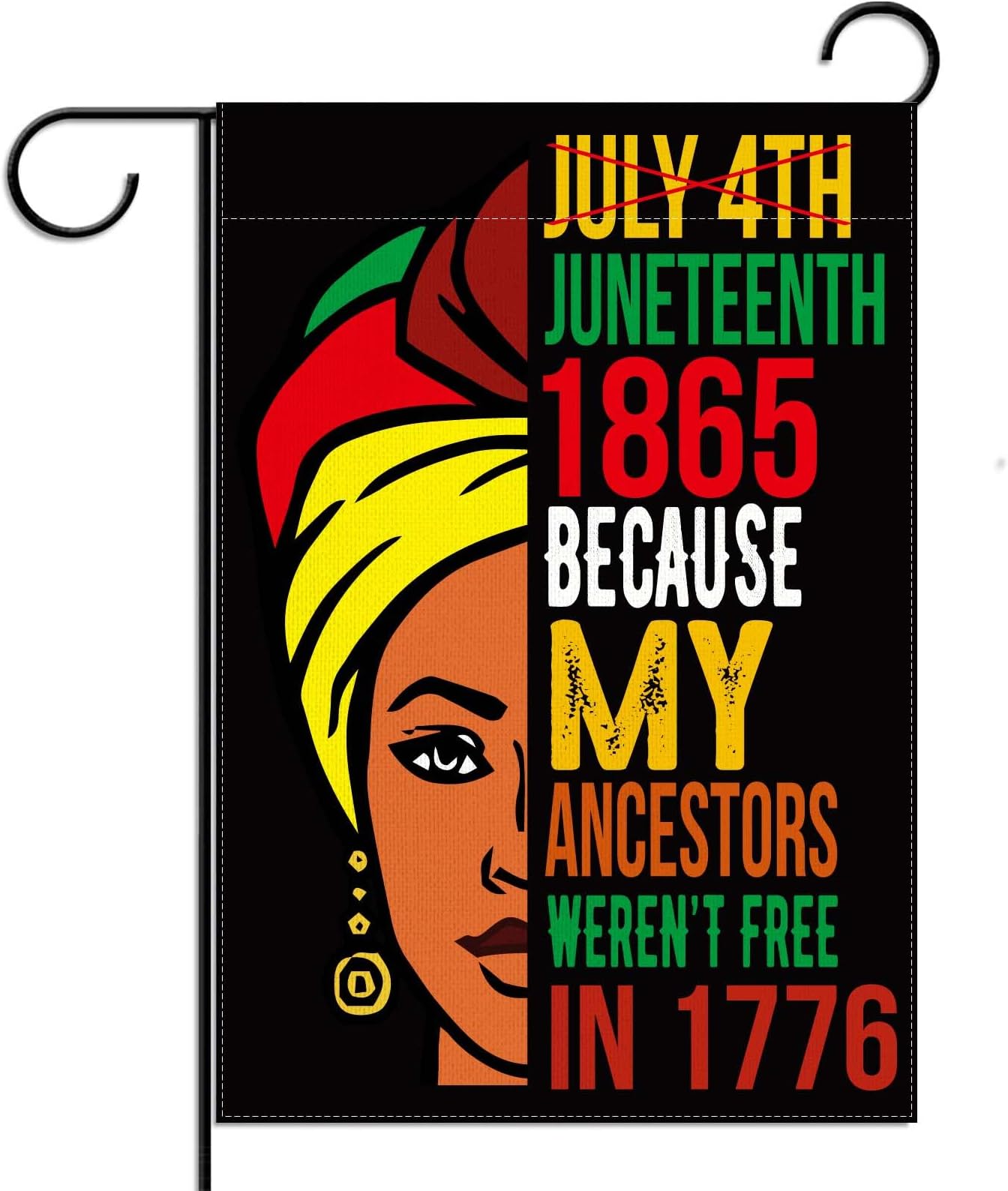 Amazon.com : Juneteenth Flag Represents Freedom for Black People Garden ...