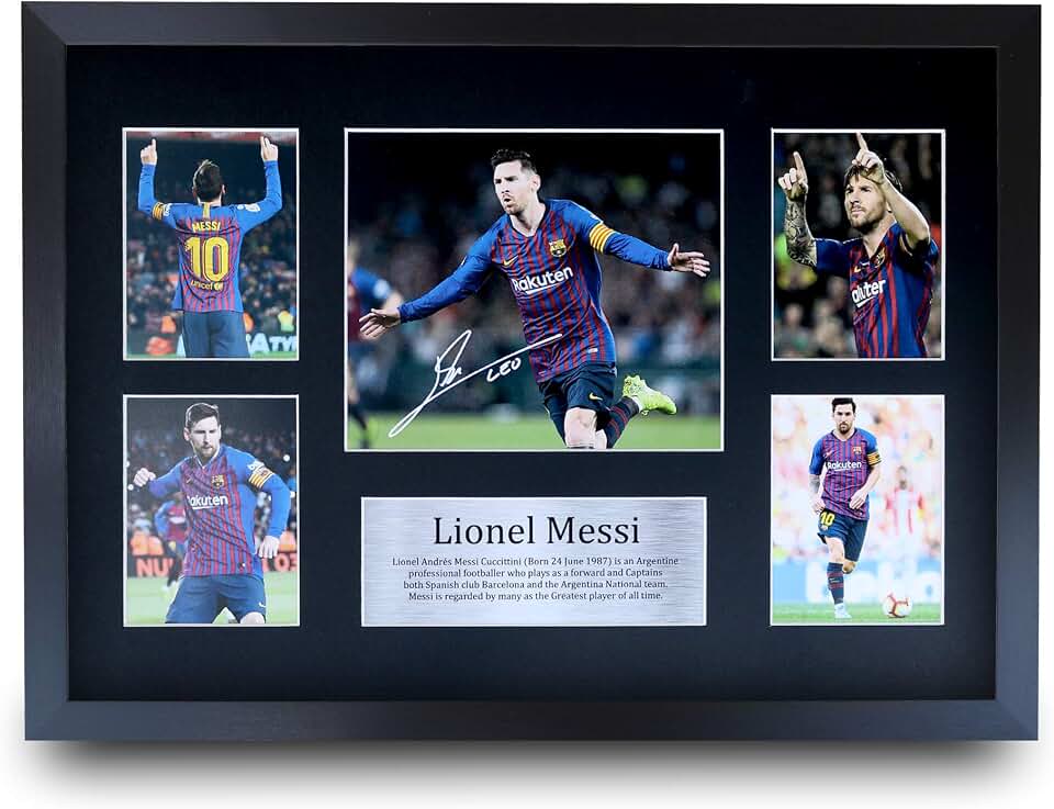 Amazon.co.uk: signed messi shirt