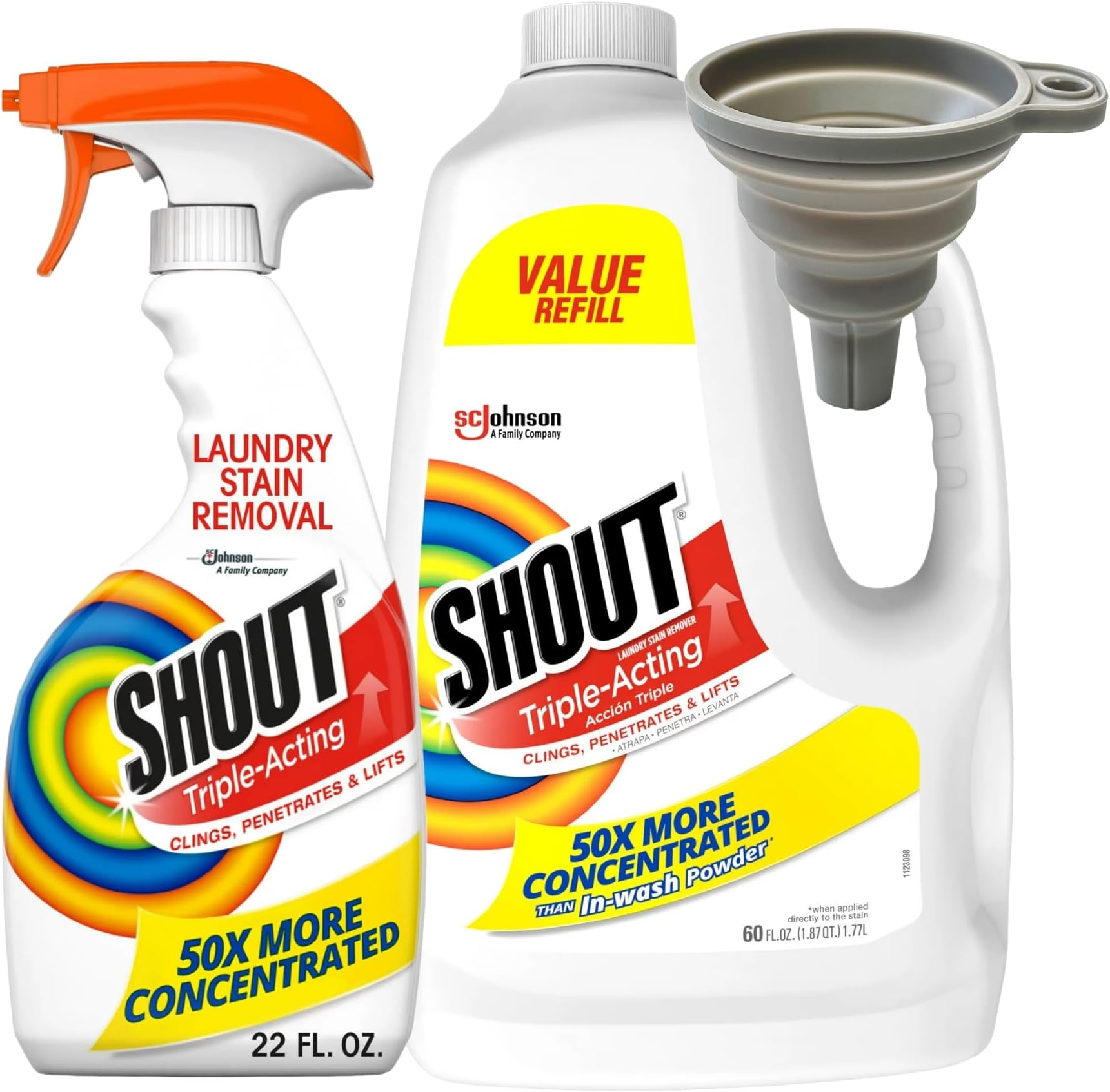 Amazon.com: Shout Advanced Laundry Stain Remover Gel, Breaks Down 100 ...