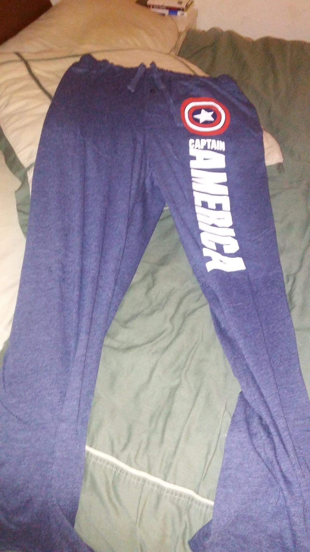 Amazon.com: Marvel Captain America Pajama Pants Blue (Large) : Clothing ...
