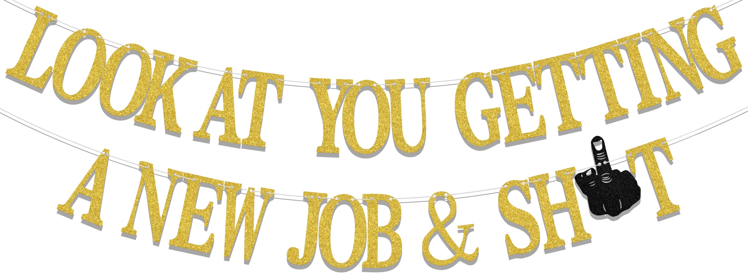 Amazon.com: Look at You Getting A New Job Banner, Congrats New Job ...