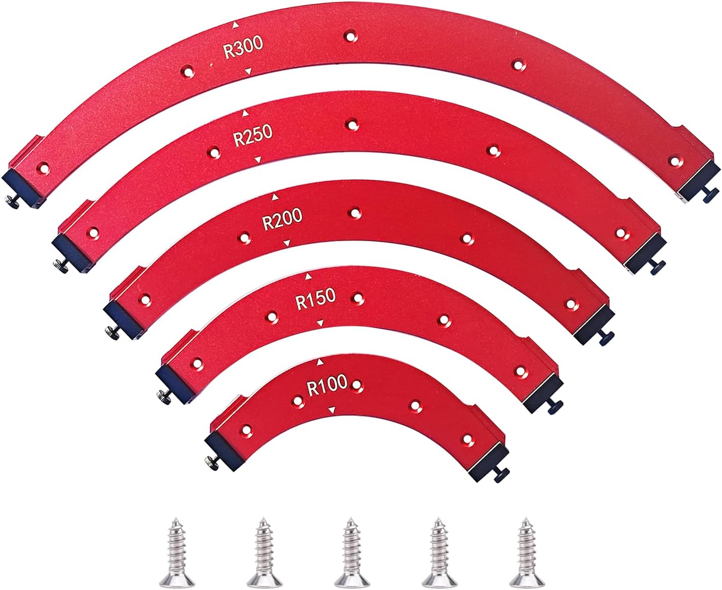 Aepiraza Aluminum Router Corner Radius Template - 7pcs, Oblique Angle ...