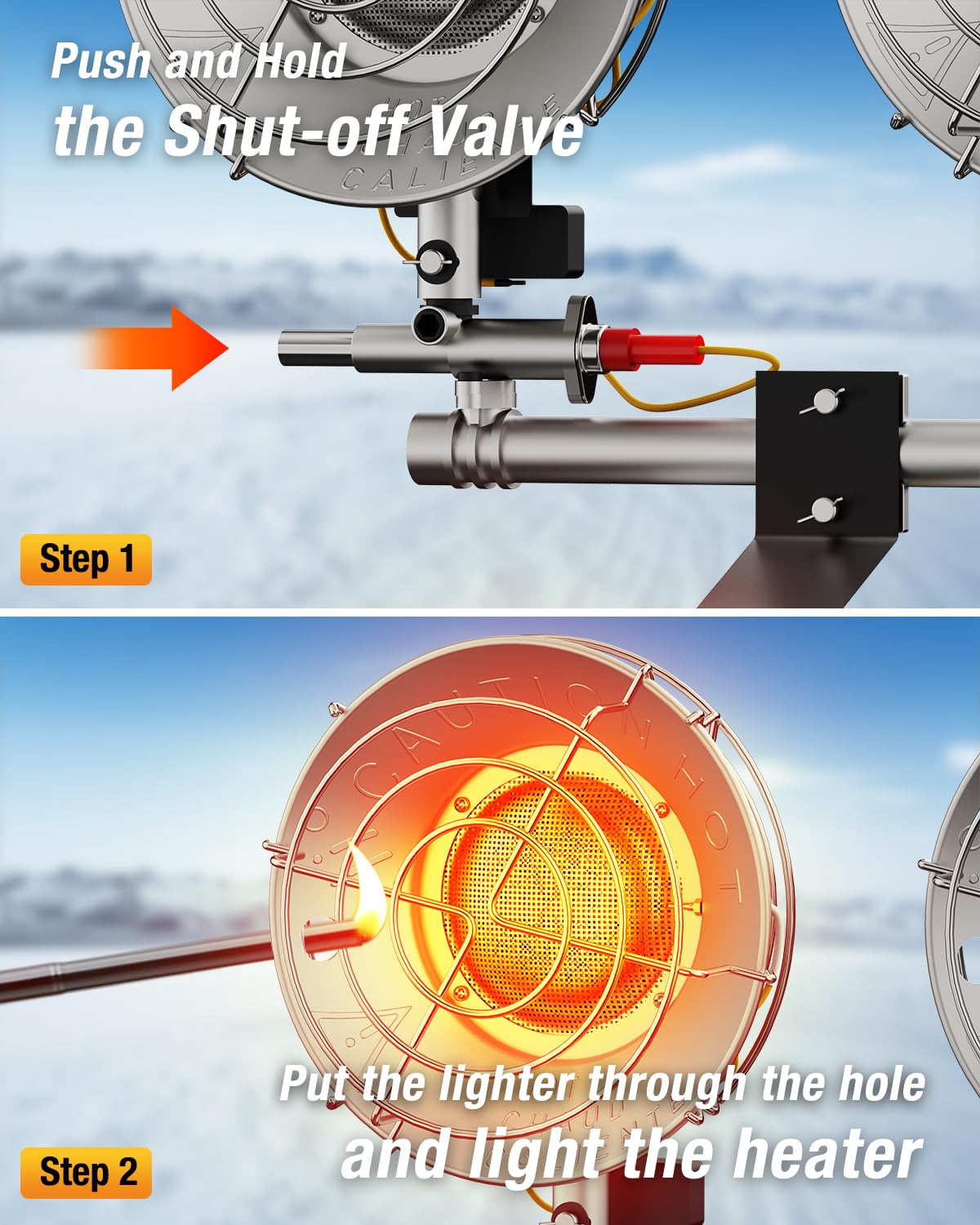Snapklik.com : Propane Heater Outdoor, 30000 BTU Double Tank Top ...