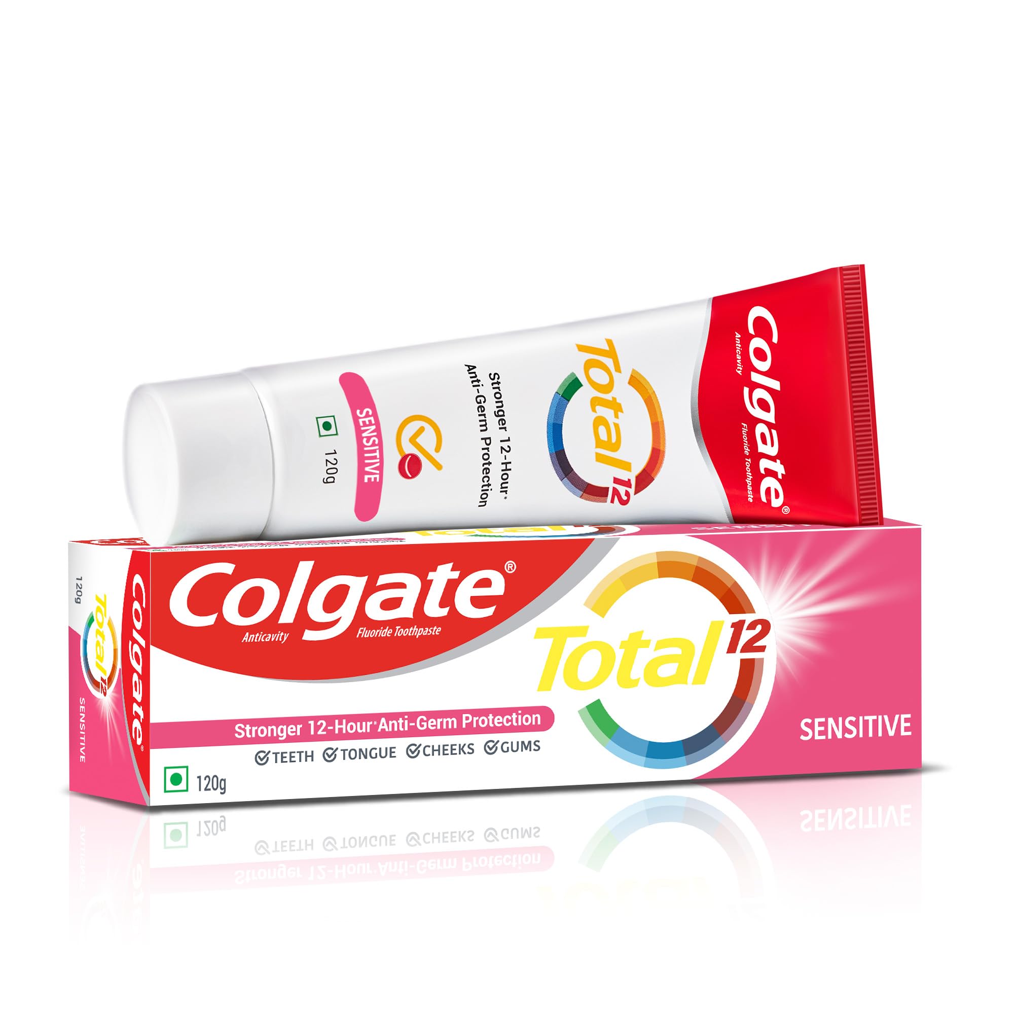Buy Colgate Total Sensitive Toothpaste 120 gm, Antibacterial Tooth ...