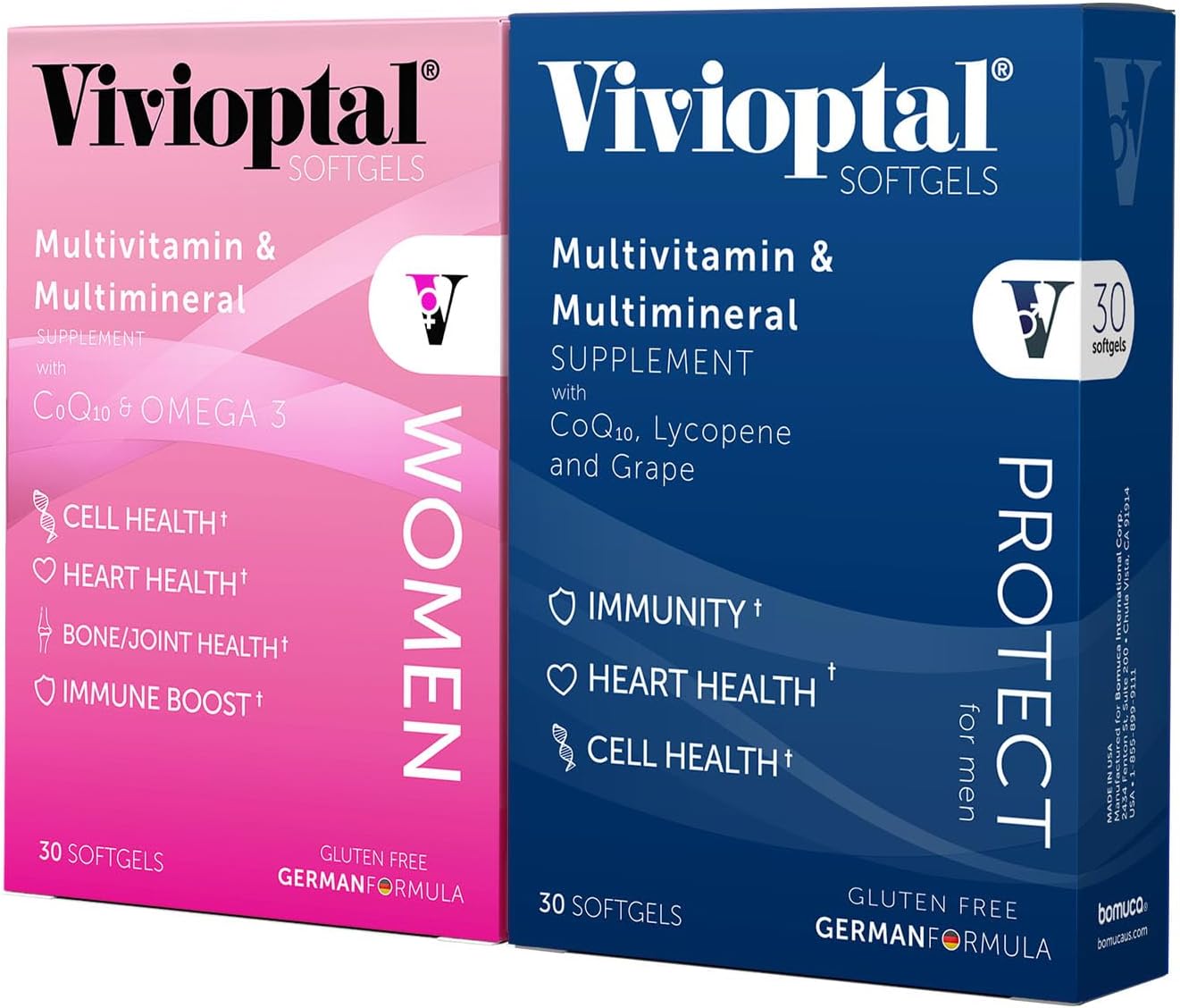 Amazon.com: Vivioptal for Men, 30 Softgels + Vivioptal Women, 30 ...