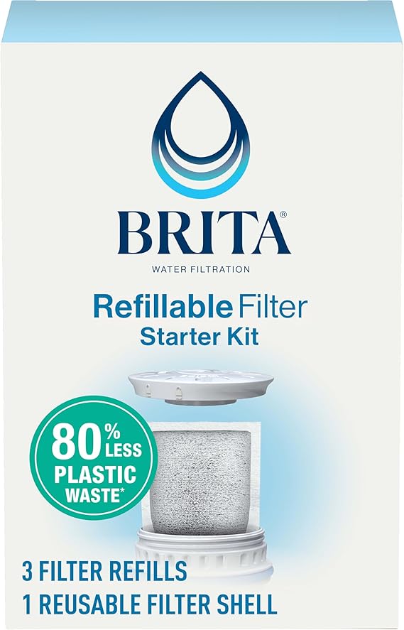 Amazon.com: Brita Refillable Water Filtration Starter Kit with 1 ...