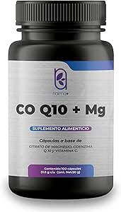 NAIMA Coenzima CoQ10 + Mg | 100 Cápsulas a Base de Citrato de Magnesio, Coenzima Q10 y Vitamina ...