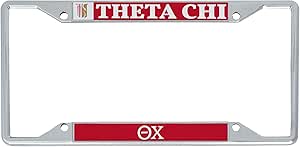 Amazon.com: Desert Cactus Theta Chi License Plate Frame Fraternity ...