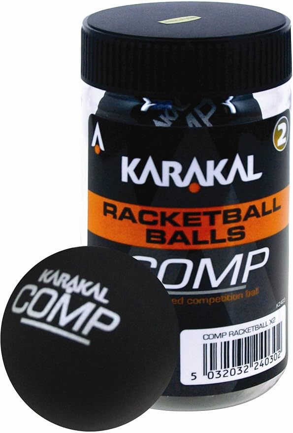 Karakal RACKETBALL BALLS BLACK (COMPETITION) TUBE OF 2 : Amazon.co.uk ...