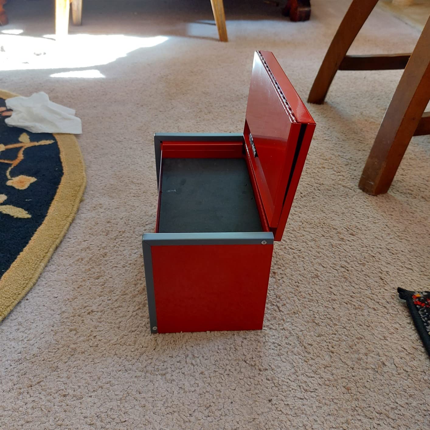 $9/mo - Finance P.I.T. Mini White Tool Box, Portable 3 Drawer Steel ...