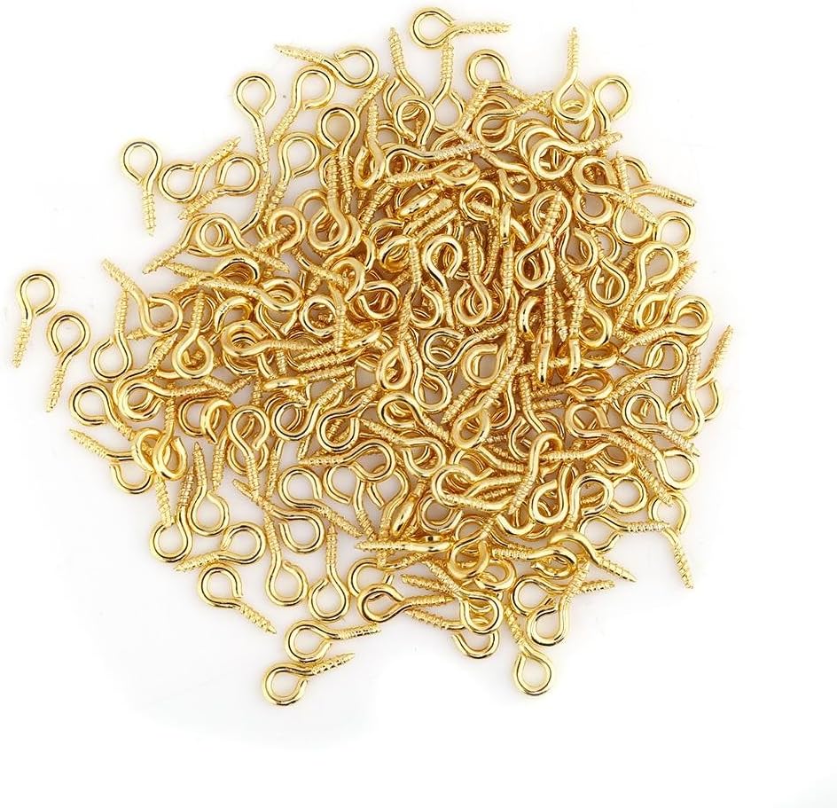 Amazon.com: 300PCS Screw Eye Pins for Jewelry Making Small Eye Hooks ...