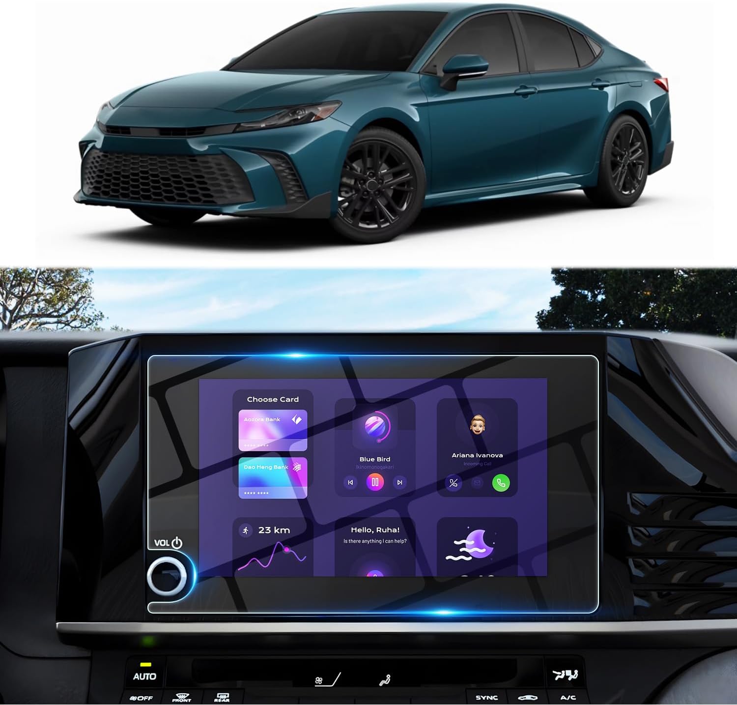 Amazon.com: SKTU for 2025 Toyota Camry Screen Protector Toyota Camry ...