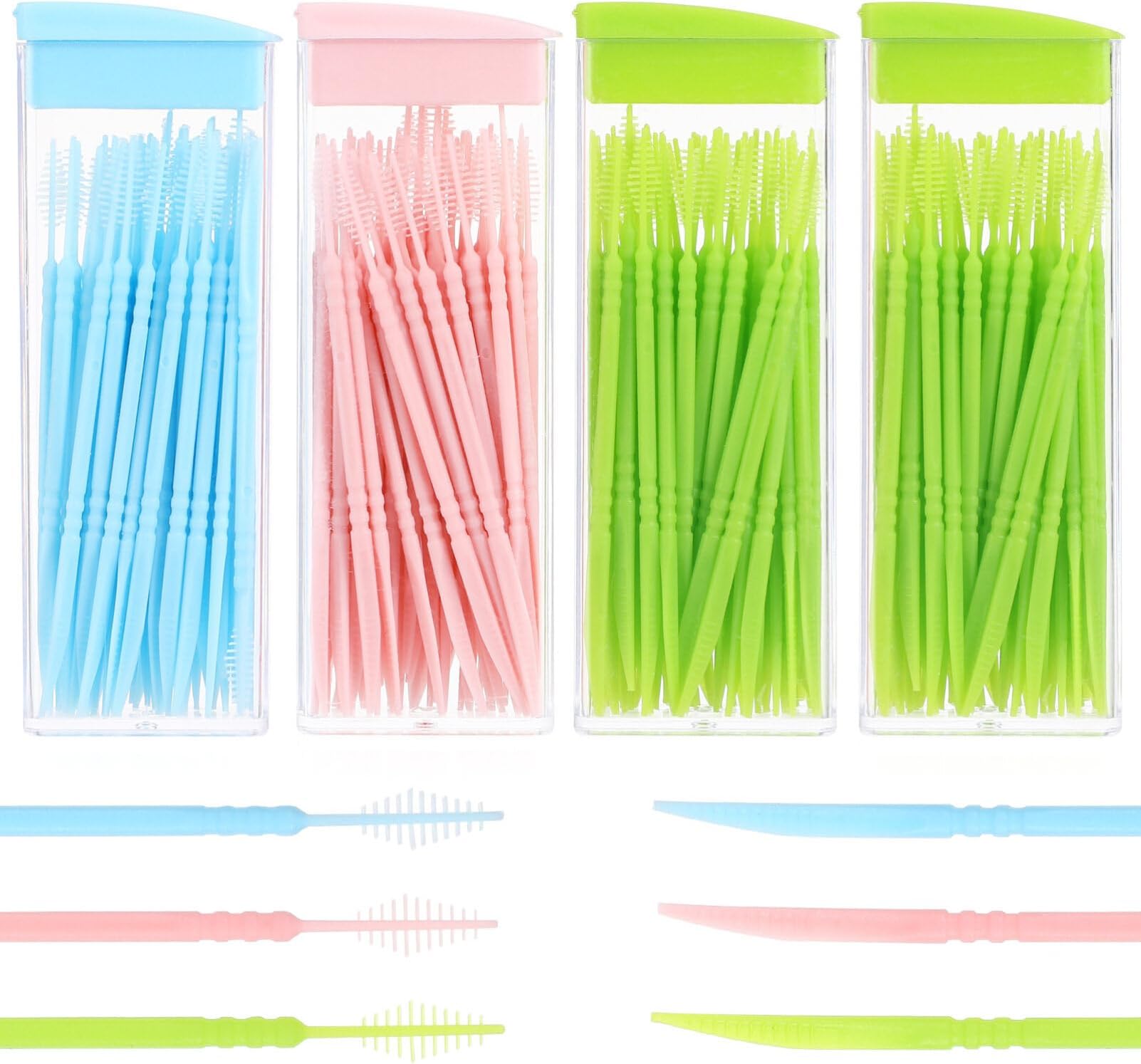 Amazon.com: rosenice Double-Ended Plastic Toothpicks Teeth Sticks for ...