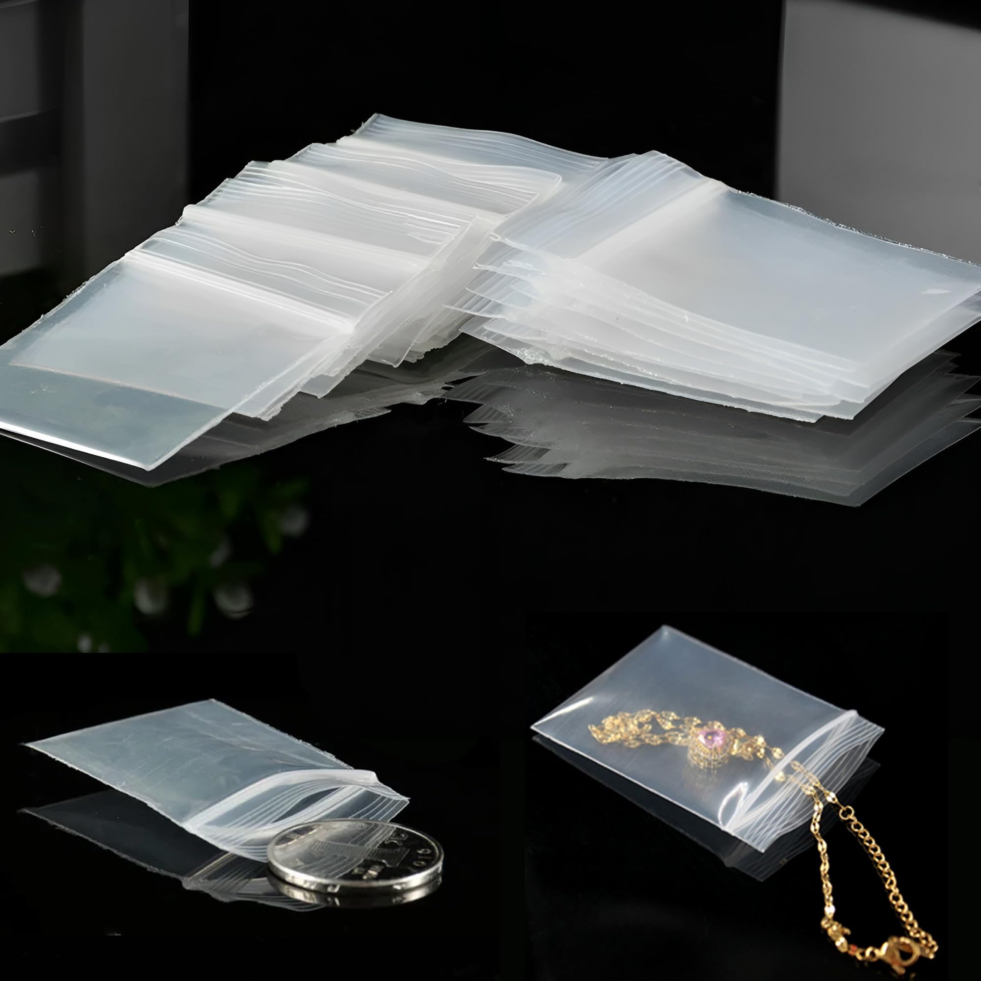 Small Plastic Sealable Transparent Storage Bags For Jewellery Earring ...