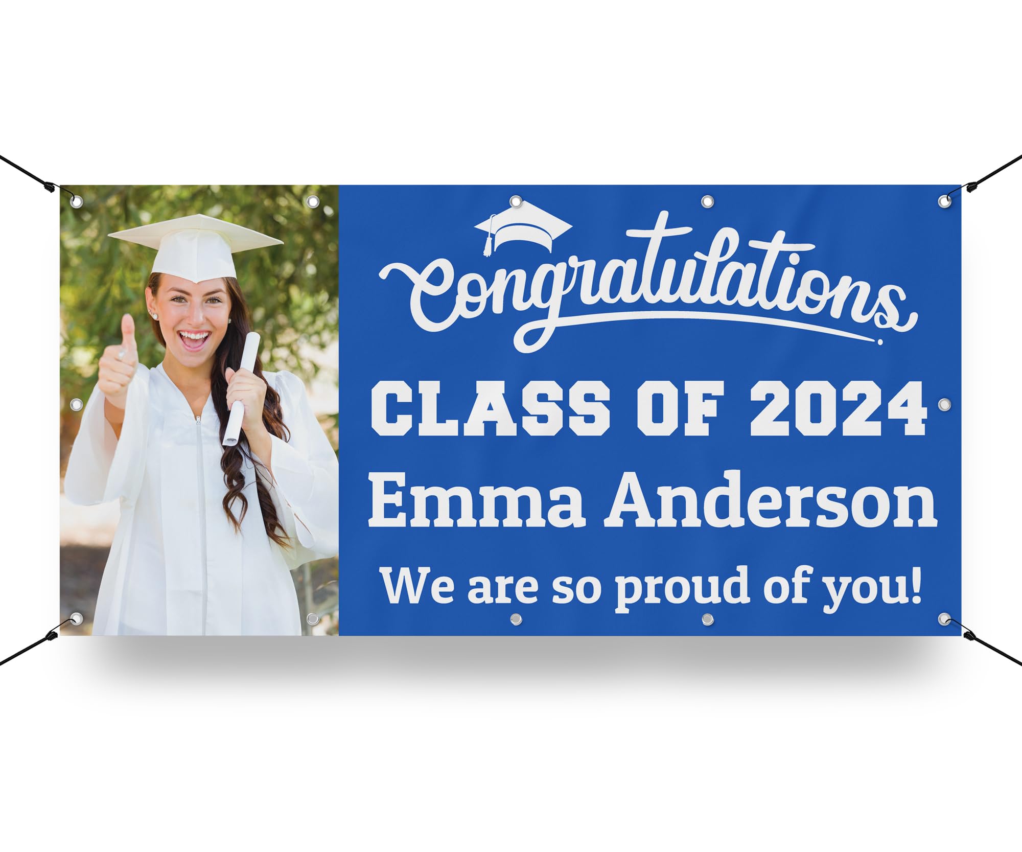 Amazon.com: Personalized Graduation Photo Vinyl Banner Sign - Class of ...