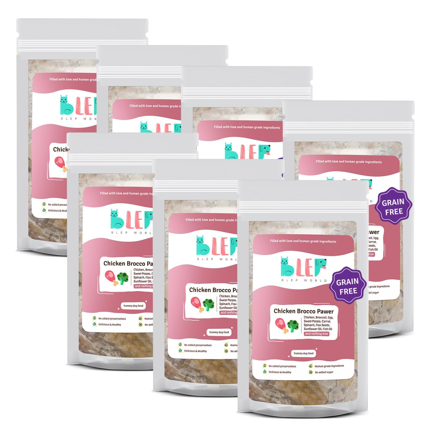 BLEP World Dog Food (Wet)|Human Grade Dog Food | Chicken, Brocco ...