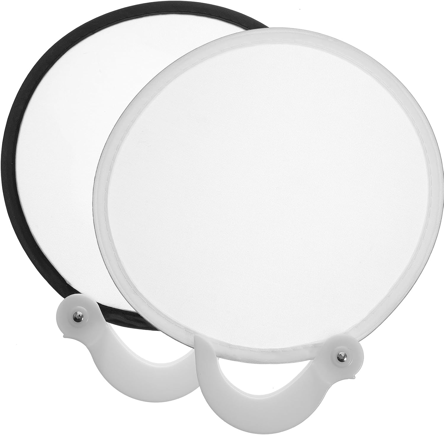 Amazon.com: VOSAREA 2pcs Folding Fan Round Handheld Folding Fan Mini ...